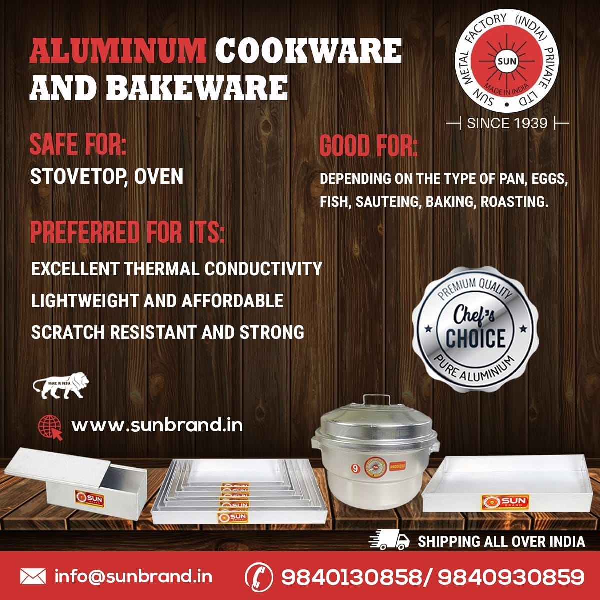 Reasons to use aluminum bakeware