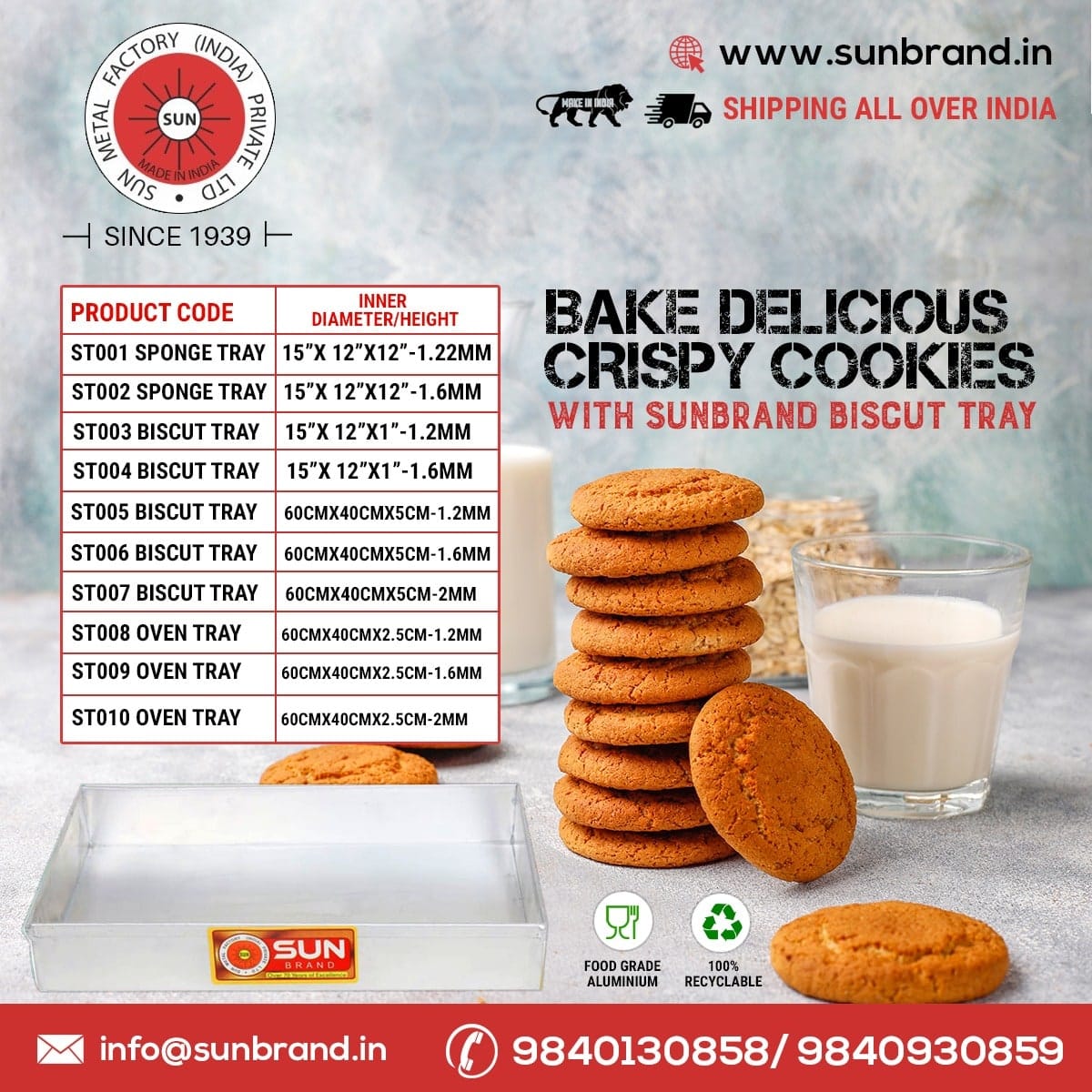 Guide to baking cookies | Cookie tray | Cookie sheet